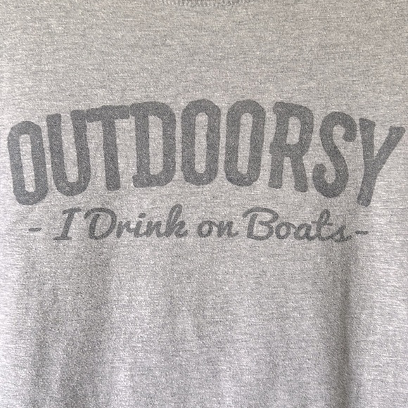 Chummy Tees | Shirts | Outdoorsy I Drink On Boats | Poshmark